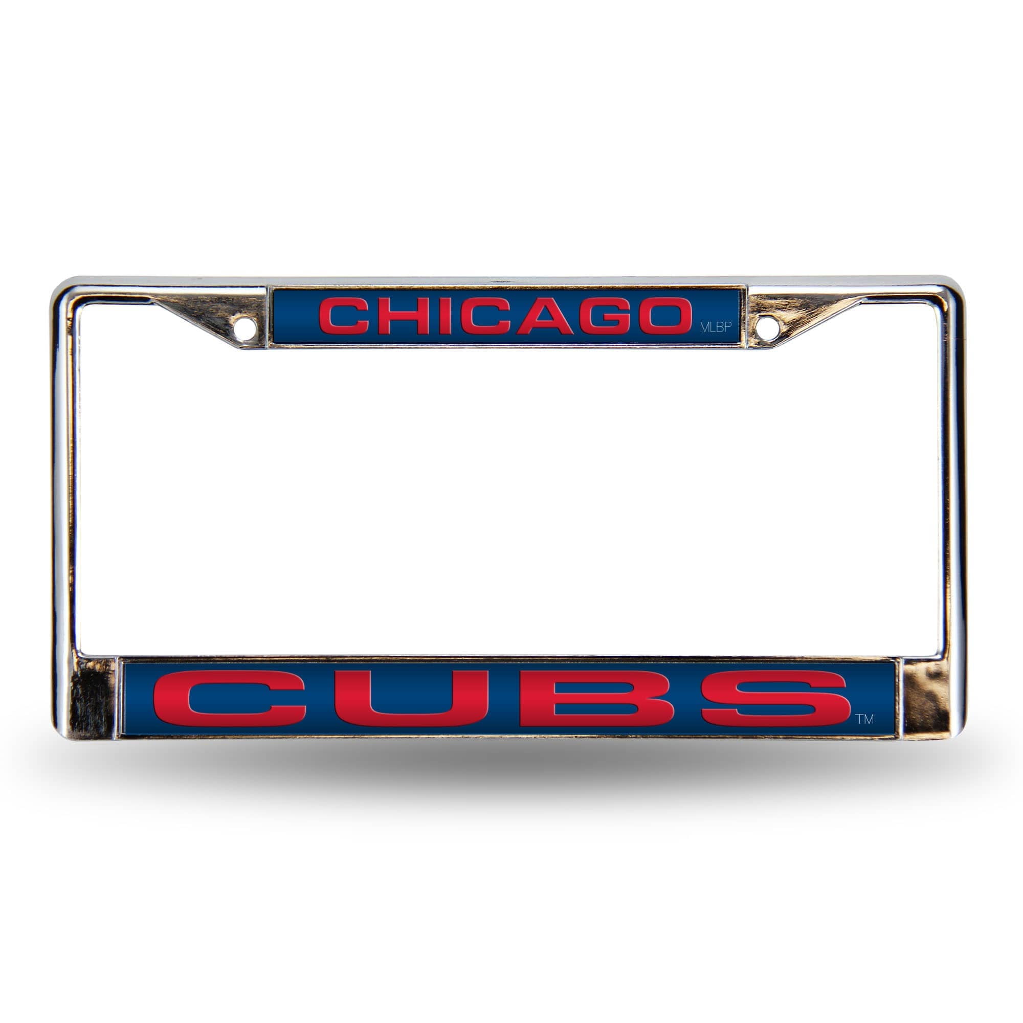Chicago Cubs Laser Chrome License Plate Frame - Walmart.com