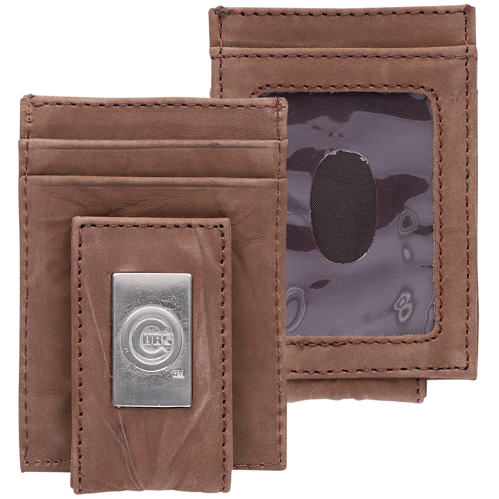 Chicago Cubs Leather Front Pocket Wallet - Walmart.com