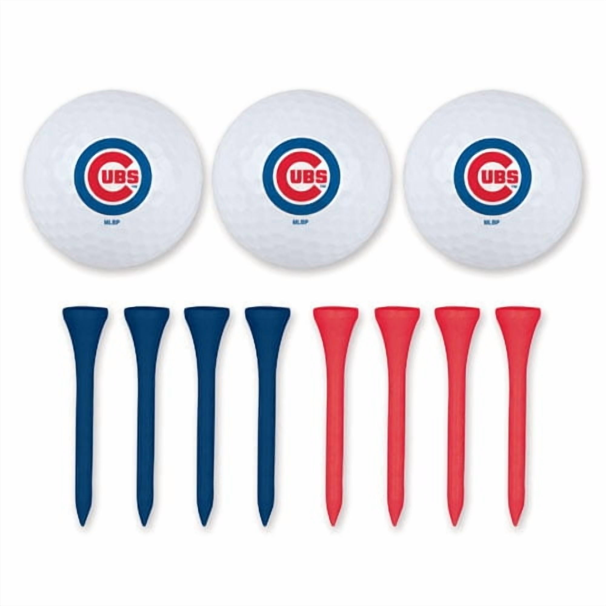 Chicago Cubs Official MLB 3 Ball 50 Tee Set by Team Golf 95499 ...
