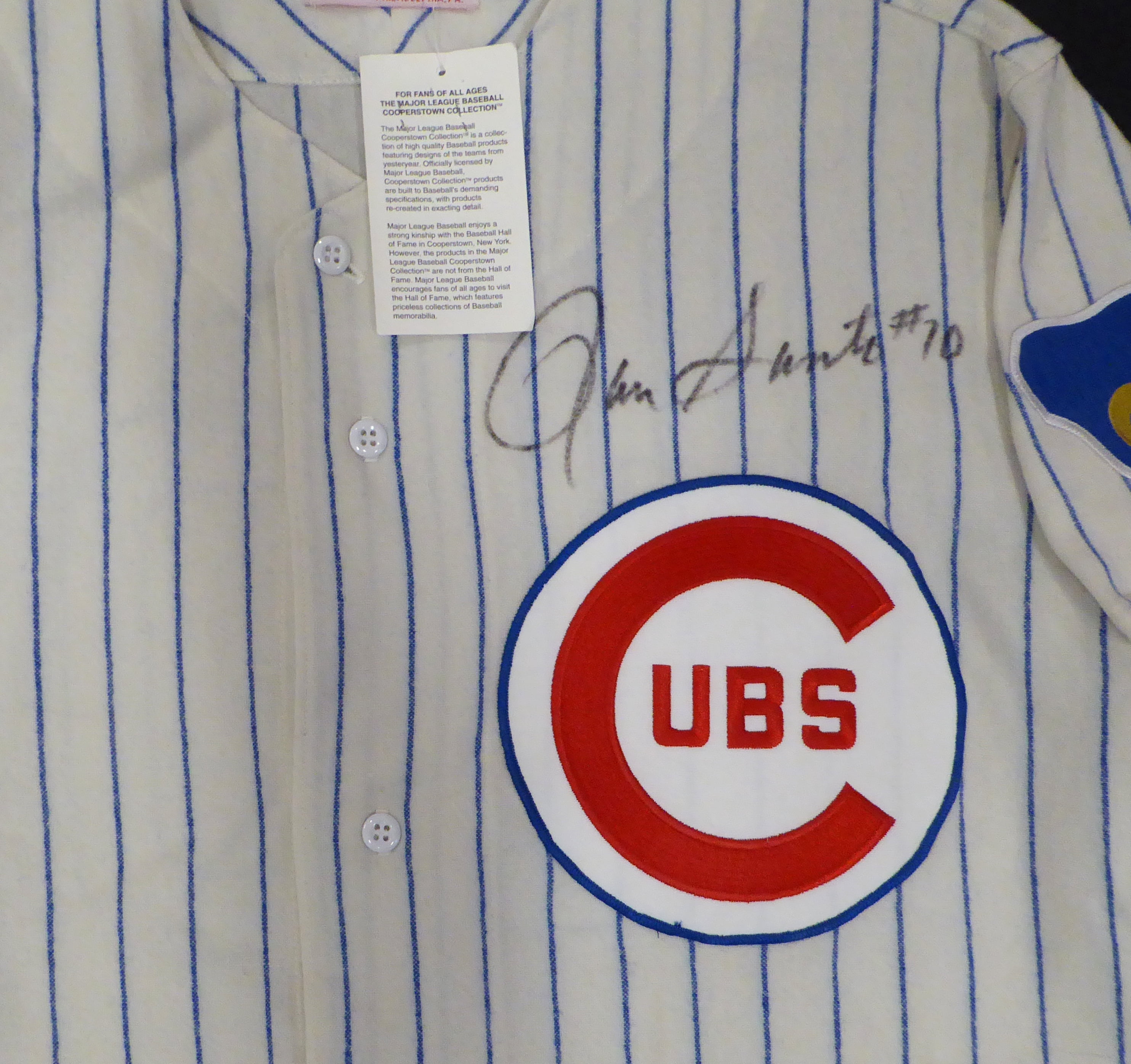 Chicago Cubs Ron Santo Autographed White 1969 Mitchell & Ness Jersey ...