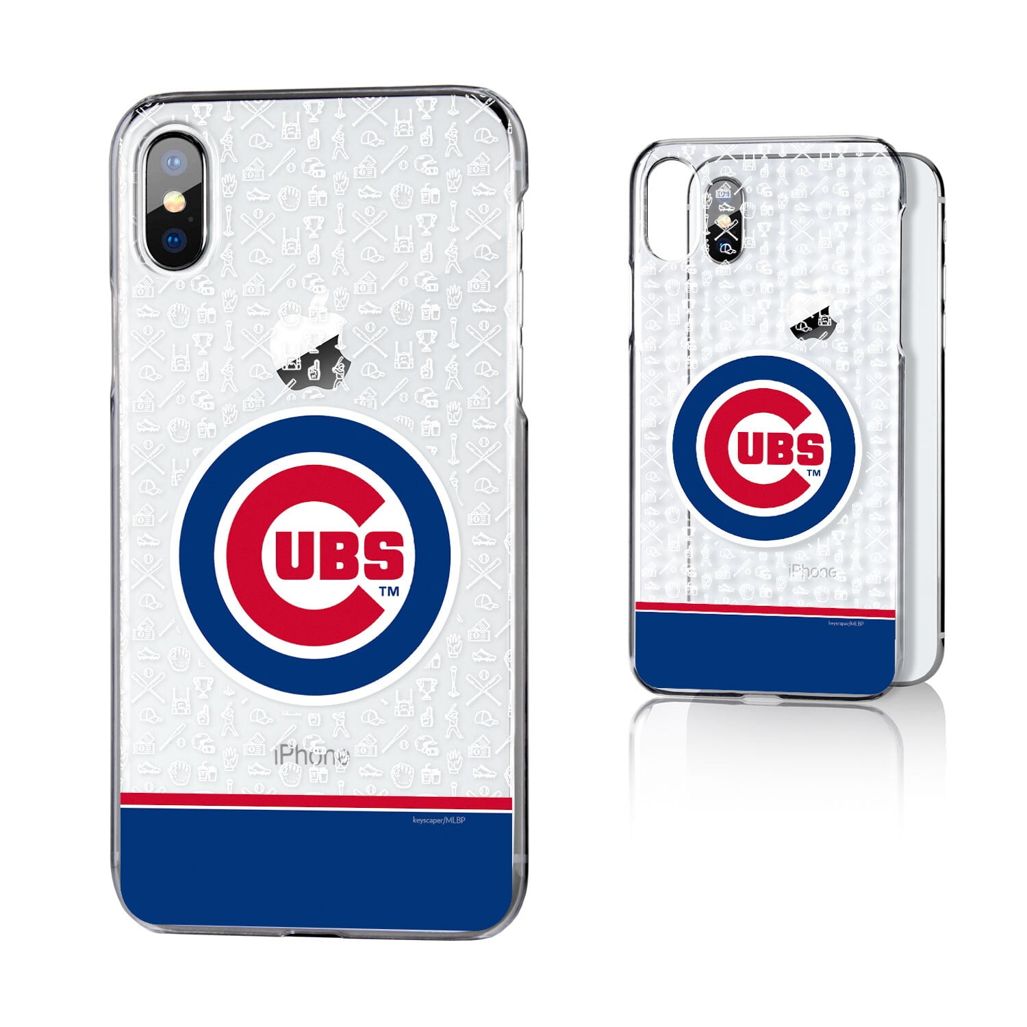 Chicago Cubs iPhone X/Xs Stripe Clear Case - Walmart.com