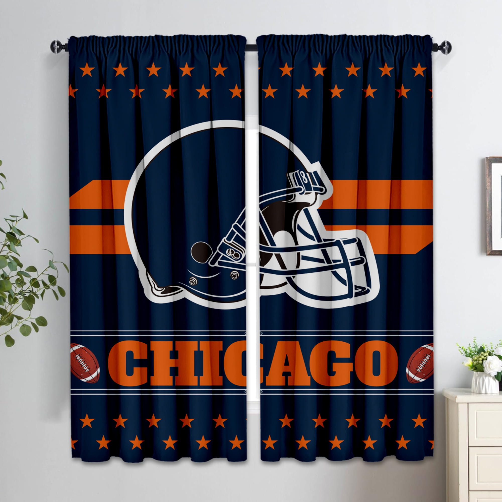 Chicago Themed Blackout Curtain Panels, 72"Wx63"L, 2 Piece - Walmart.com