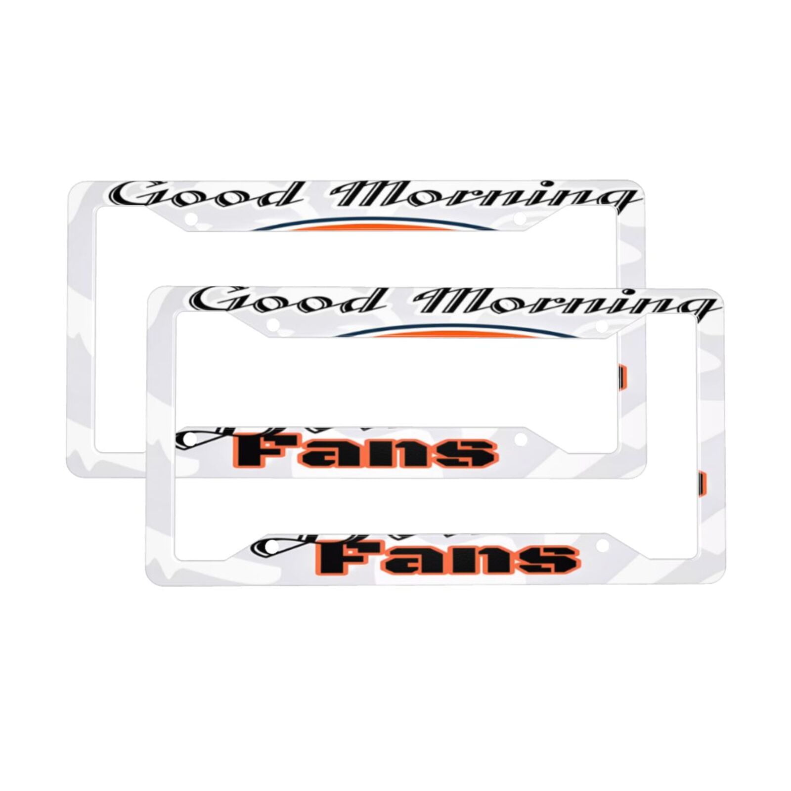 Chicago Custom 4-Hole Football License Plate Frame (Set of 2 ...