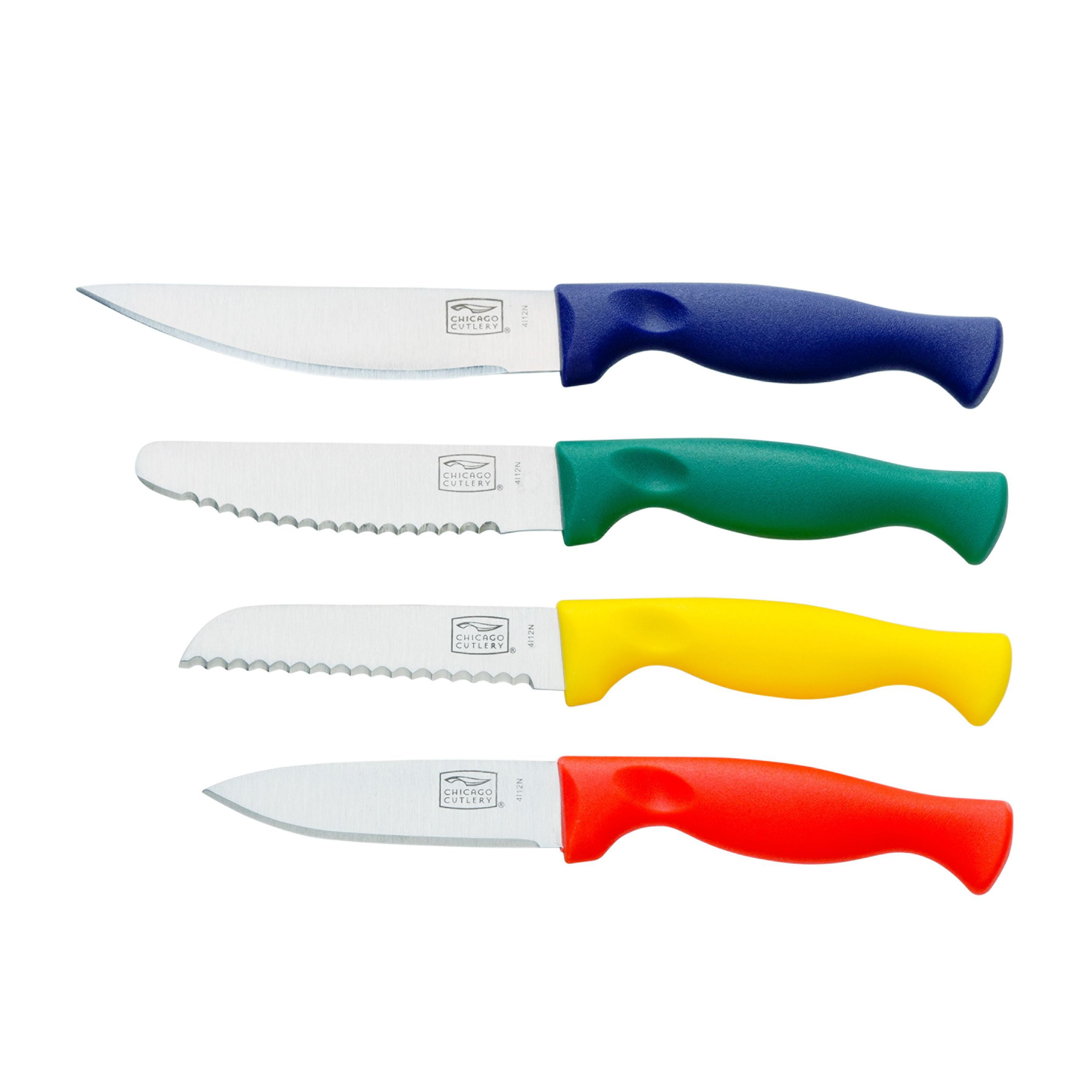 Chicago Cutlery 4-Piece Assorted Stainless Steel Kitchen Knife Set ...