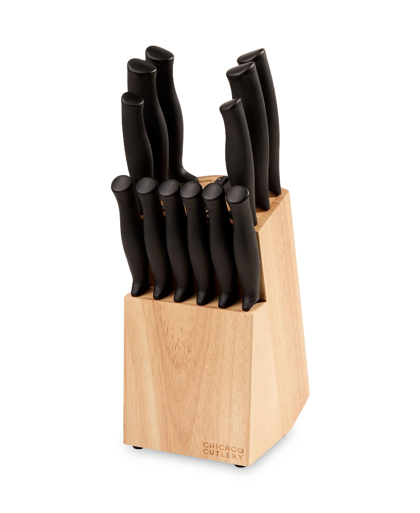 Chicago Cutlery Belmont (13-PC) Kitchen Knife Block Set with Steak ...