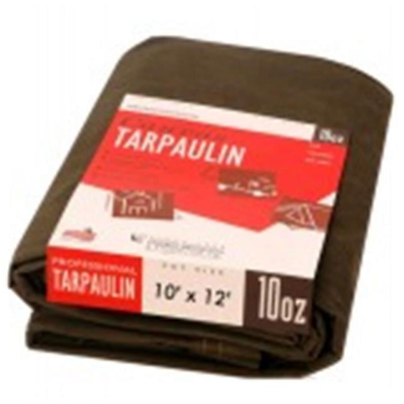 Chicago Dropcloth TR-1214-010 12 x 14 ft. Canvas Tarp Cloth- 10 oz ...