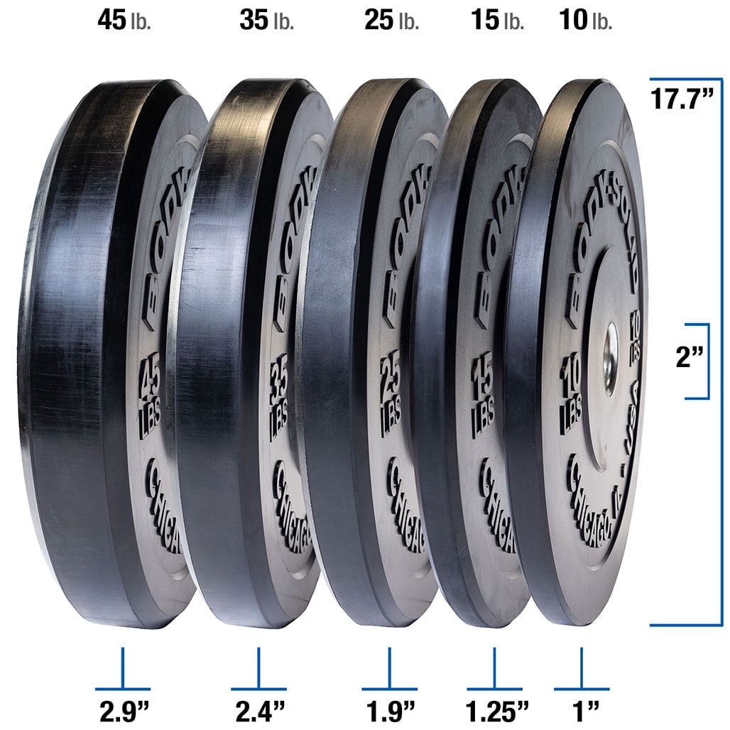 Chicago Extreme Bumper Plates 10, 15, 25, 35, 45 lb. 15 lb. - Walmart.com