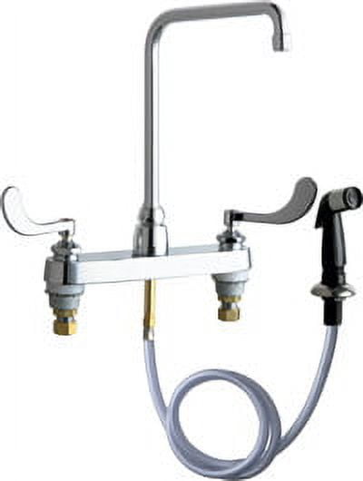 Chicago Faucets 1102-Ha8-317Ab Commercial Grade High Arch Kitchen ...