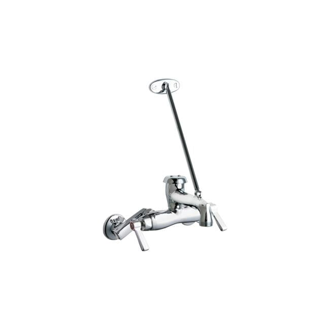 Chicago Faucets 445-897SRXKCCP Wall Mounted Hot & Cold Faucet with ...