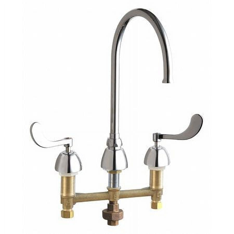 Chicago Faucets 786-Twgn8fcab Commercial Grade Widespread High-Arch ...