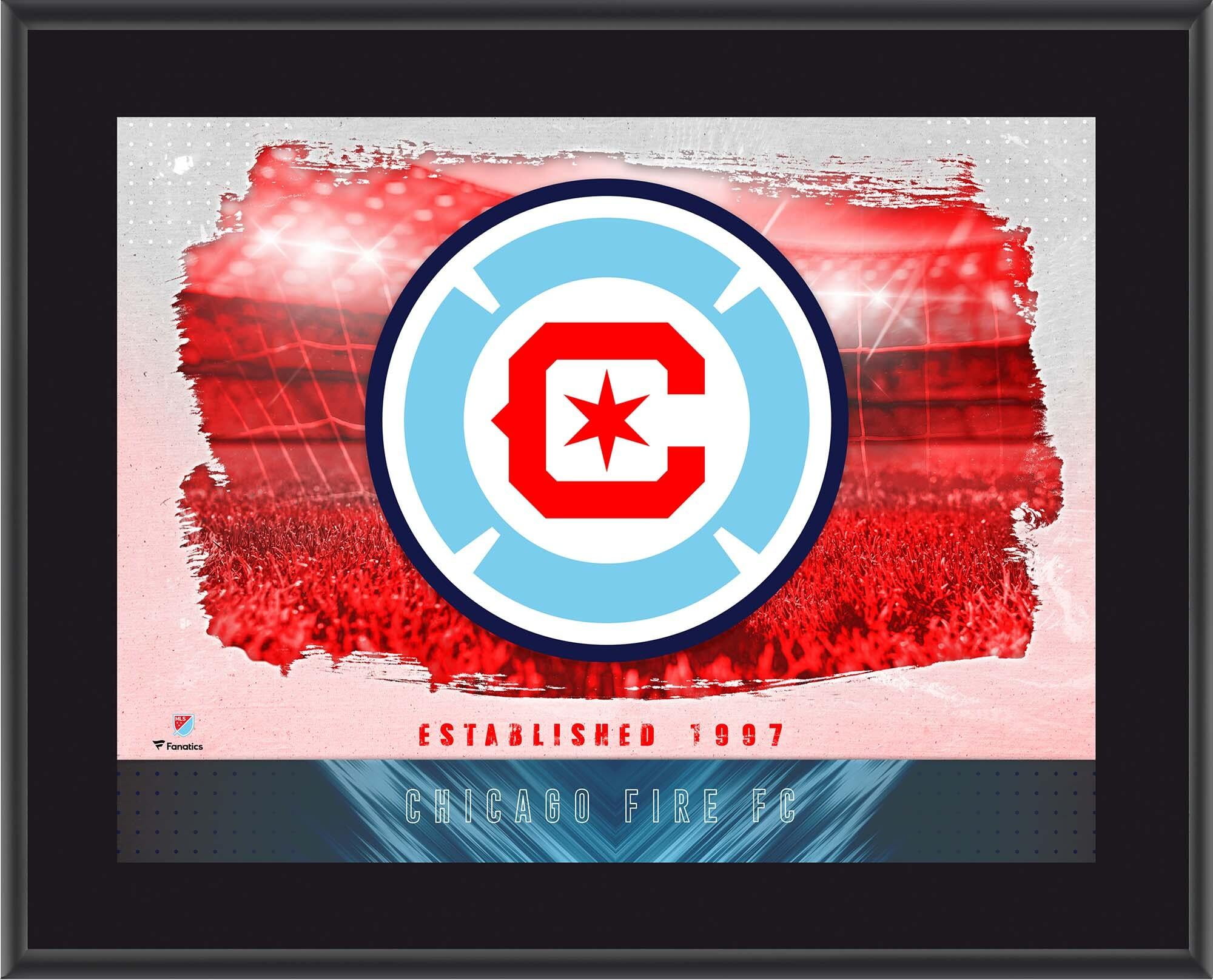Chicago Fire 10.5" x 13" Sublimated Horizontal Team Logo Plaque ...