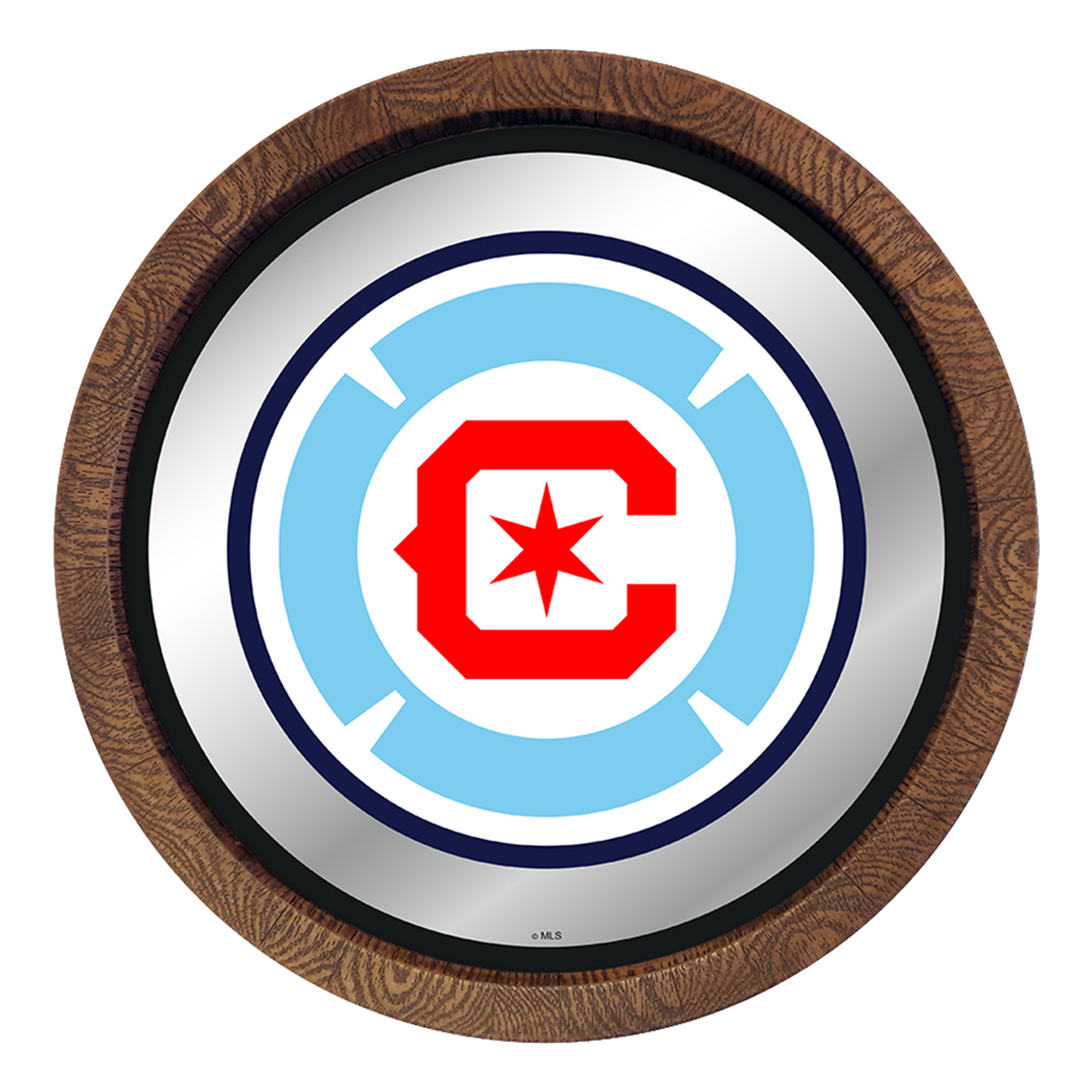 Chicago Fire 20.25'' Barrel Top Framed Mirror Sign - Walmart.com