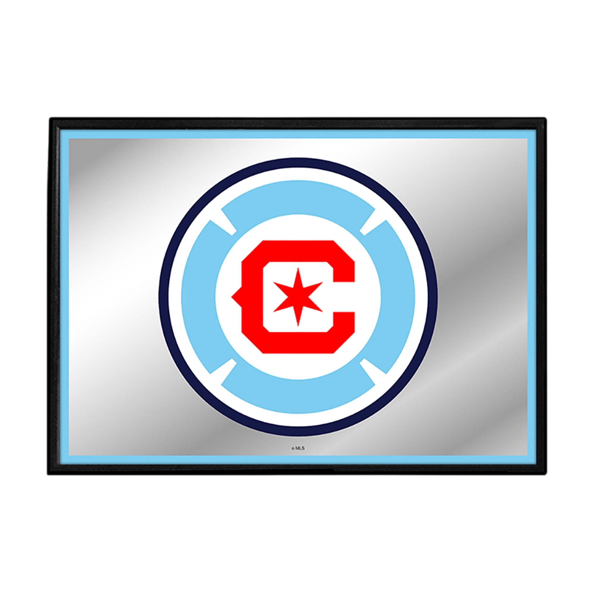 Chicago Fire 27" x 19" Framed Mirrored Wall Sign - Walmart.com