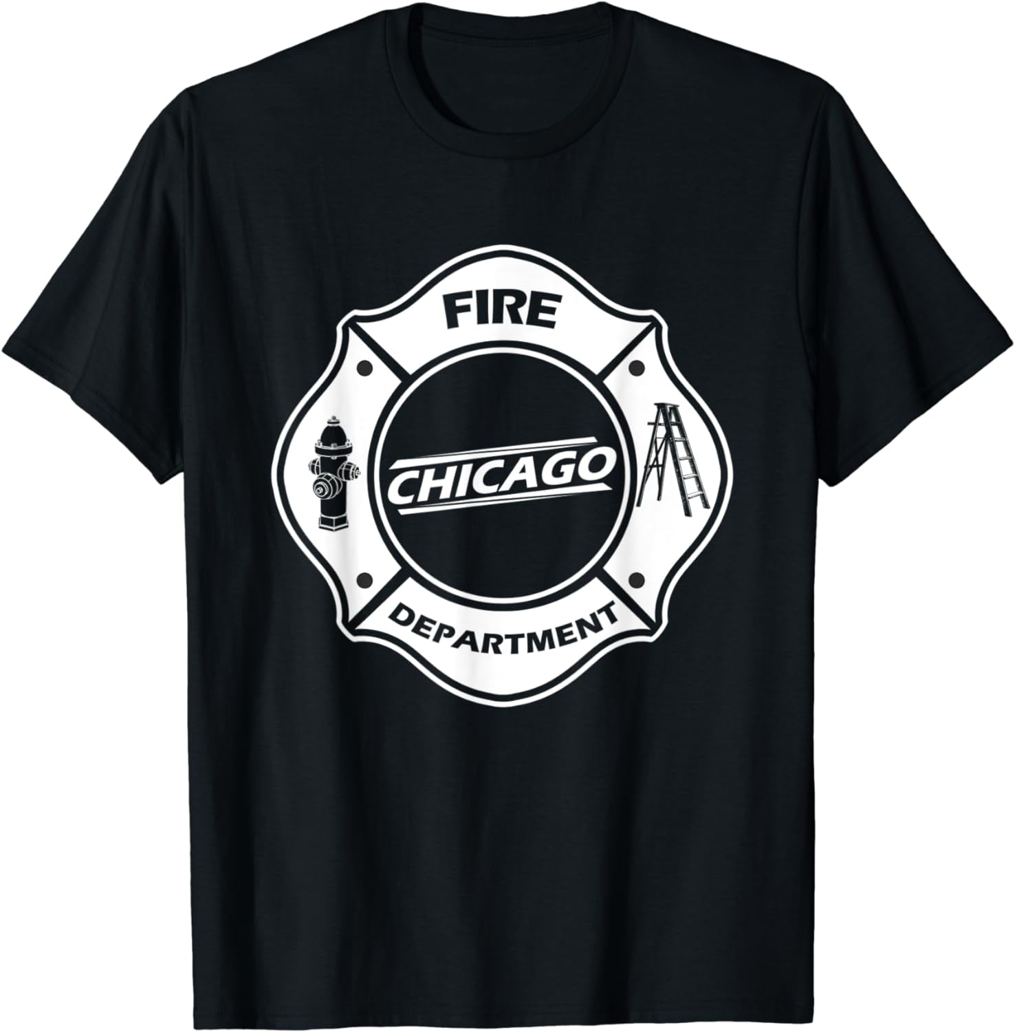 Chicago Fire Department T Shirt Firefighter - Walmart.com
