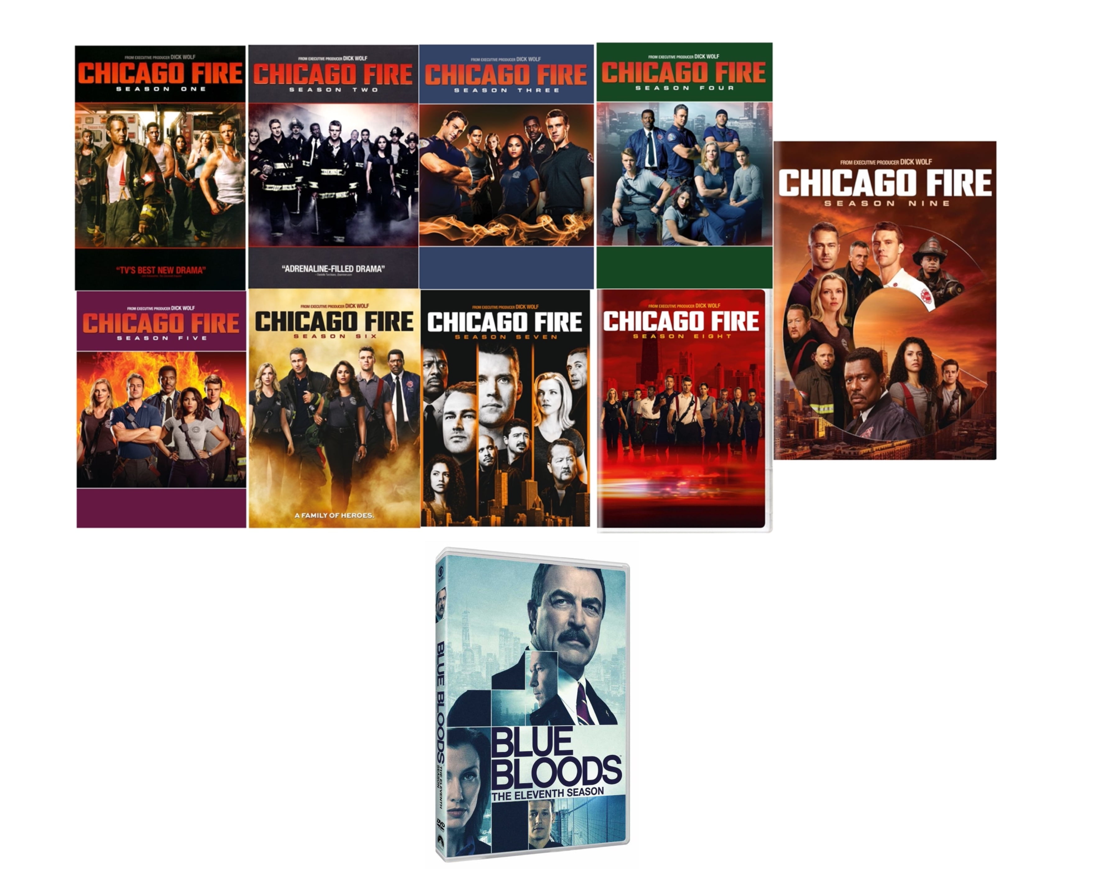 Chicago Fire: The Complete Series Seasons 1-10 DVD + Free Bonus ...