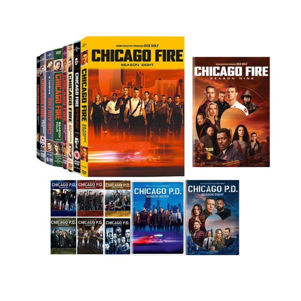 Chicago Fire: The Complete Series Seasons 1-9 and Chicago PD 1-8 DVD ...