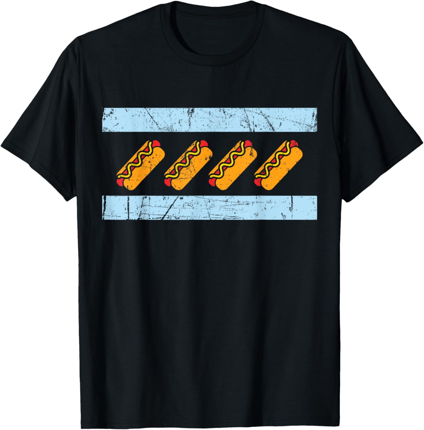 Chicago Flag Hotdog Shirt Funny Chicago Style Hot Dog Gift T-Shirt ...
