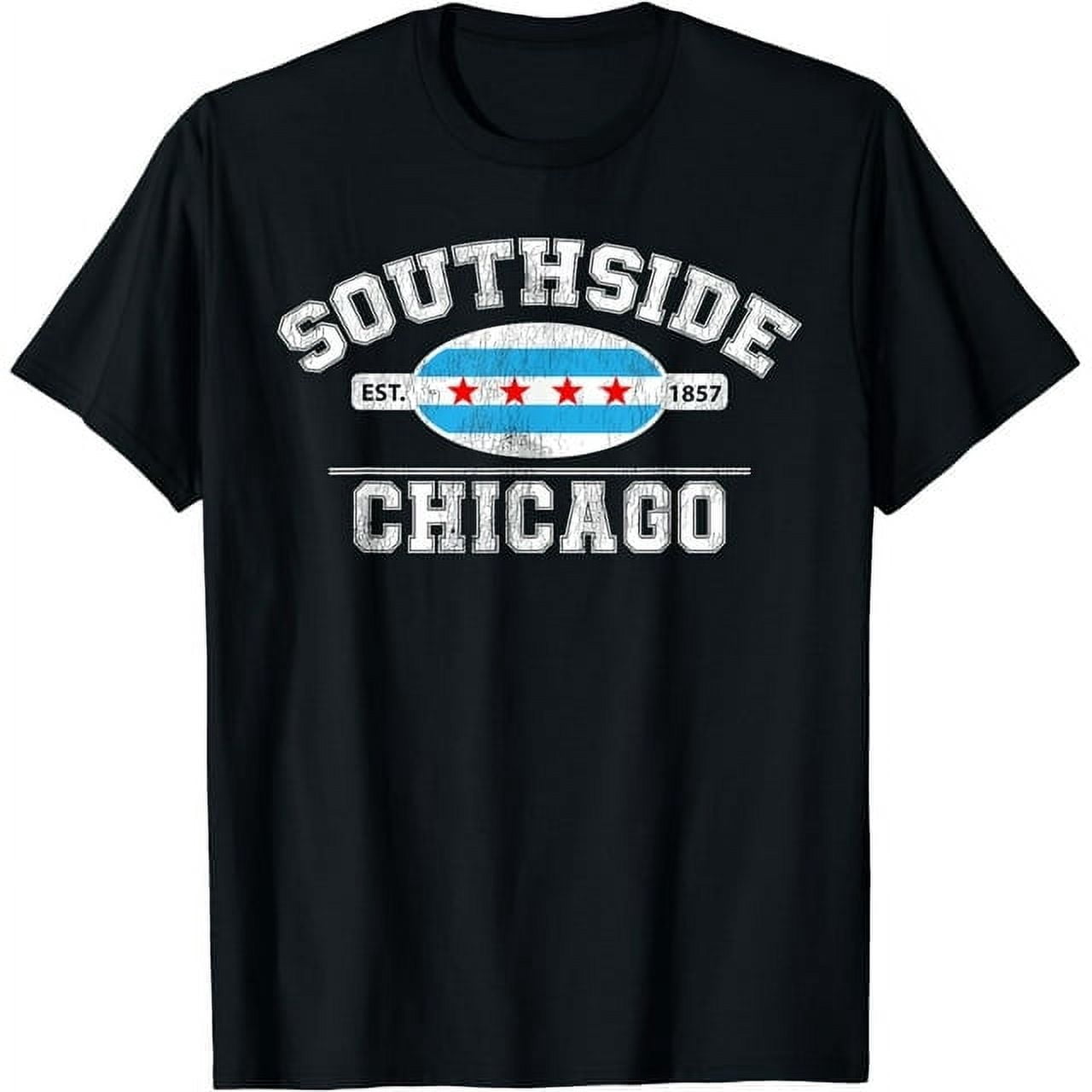 Chicago Flag Shirt- Southside Chicago-City of Chicago Flag - Walmart.com