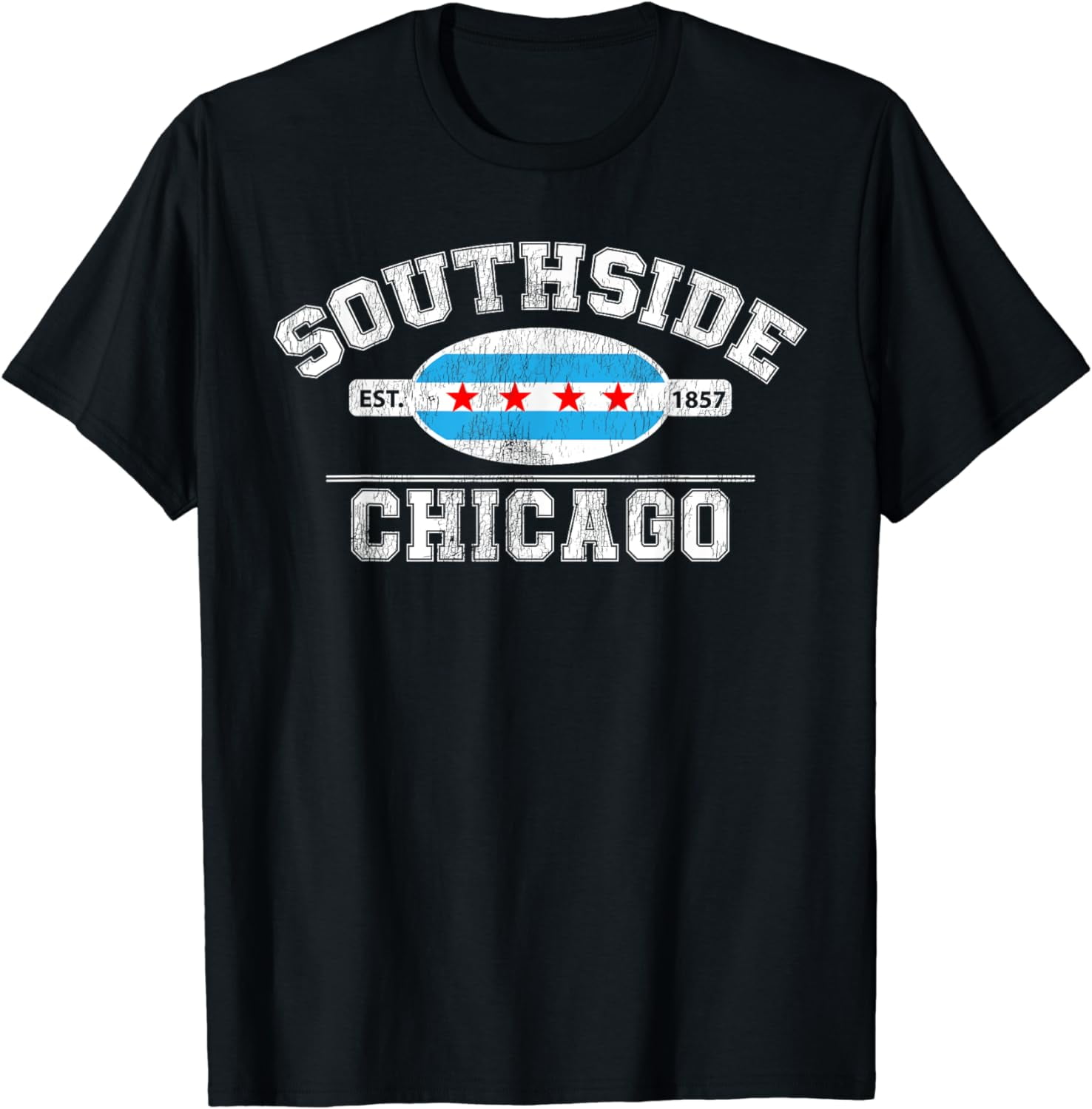 Chicago Flag Shirt- Southside Chicago-City of Chicago Flag - Walmart.com