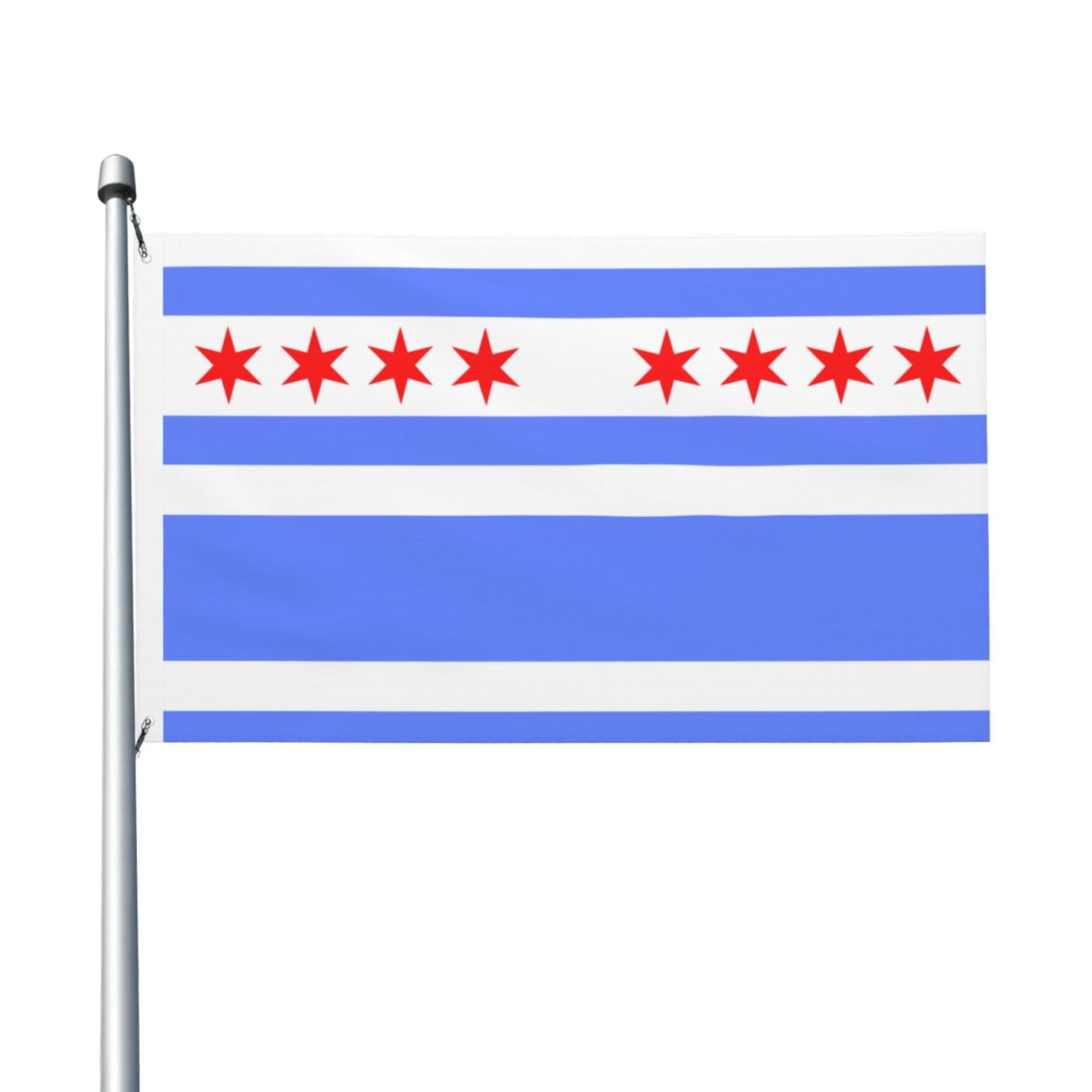 Chicago Flag Style Flags 3 X 5 Foot Printed Bright And Vivid Colors ...