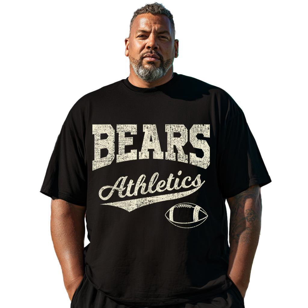 Chicago Football Bear Game Day Shirt Men Big and Tall T Shirts Graphic ...