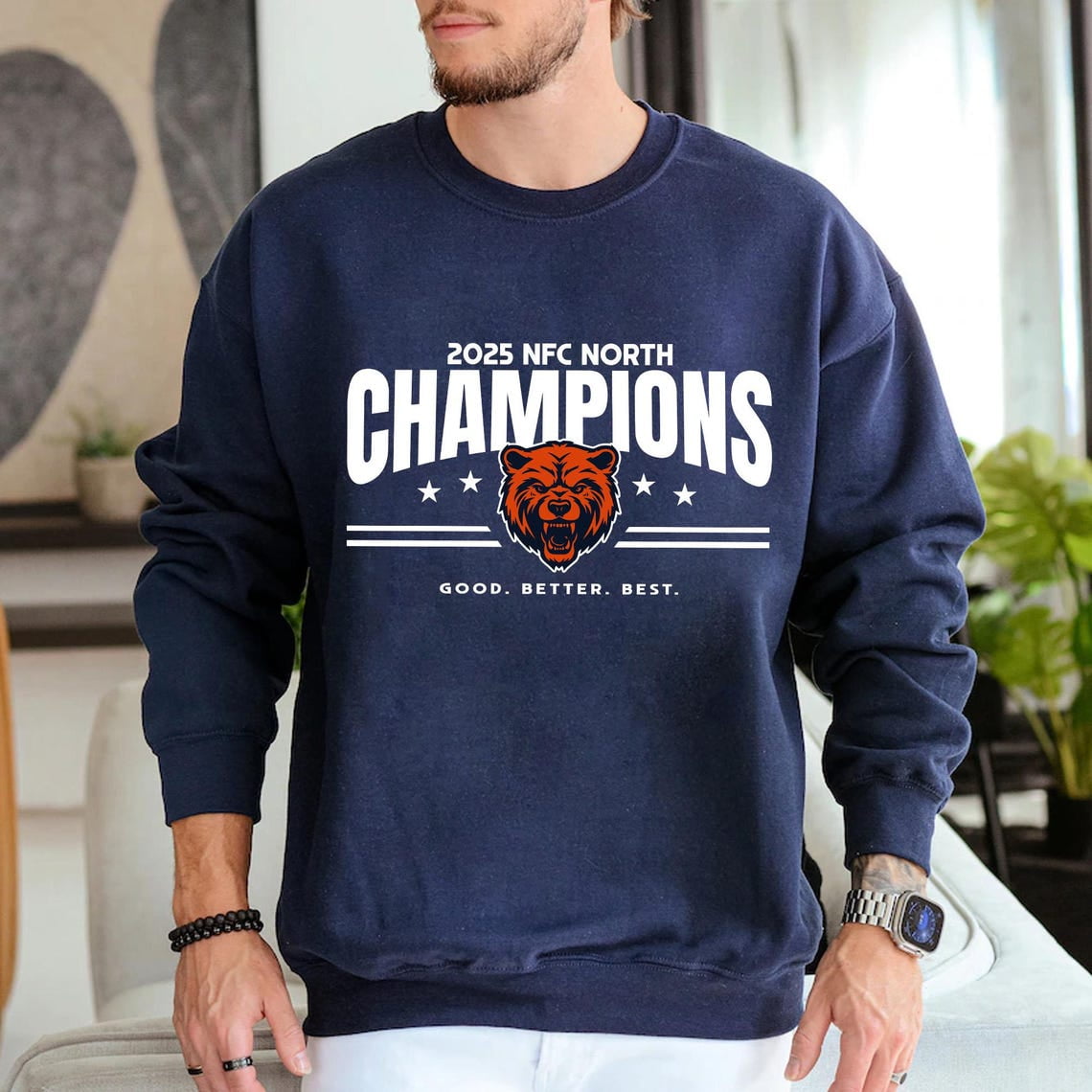 Chicago Football Champions Graphic Sweatshirt – Chicago Fan Style ...