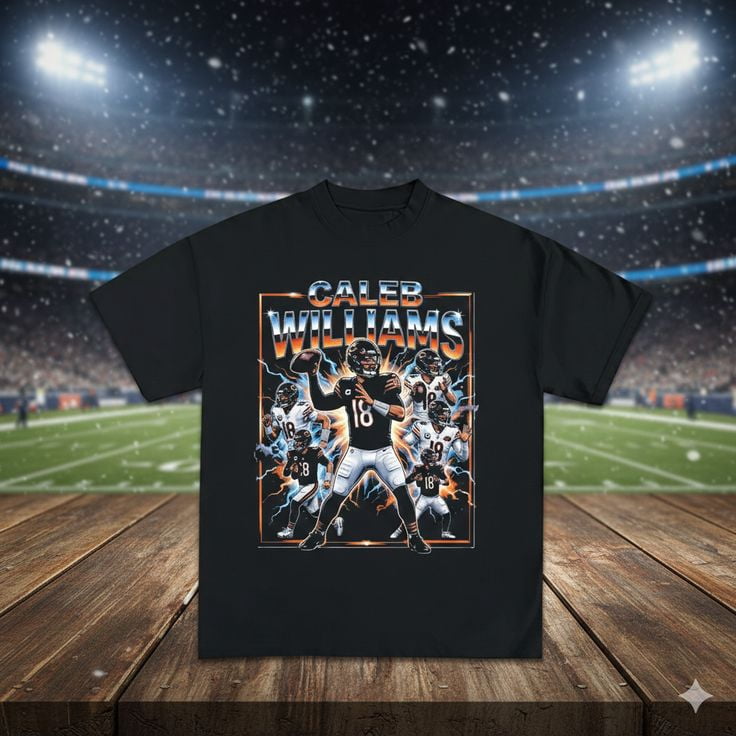 Chicago Football Game Day Vintage Caleb Williams Iceman Graphic Fan ...