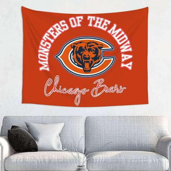 Chicago Football Team Indoor Decorative Wall Tapestry 29x37in, Football ...