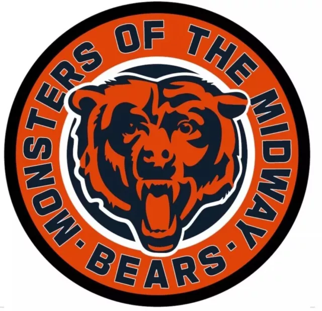 Chicago Football Team Monsters Of The Midway Circle Sticker Baseball ...