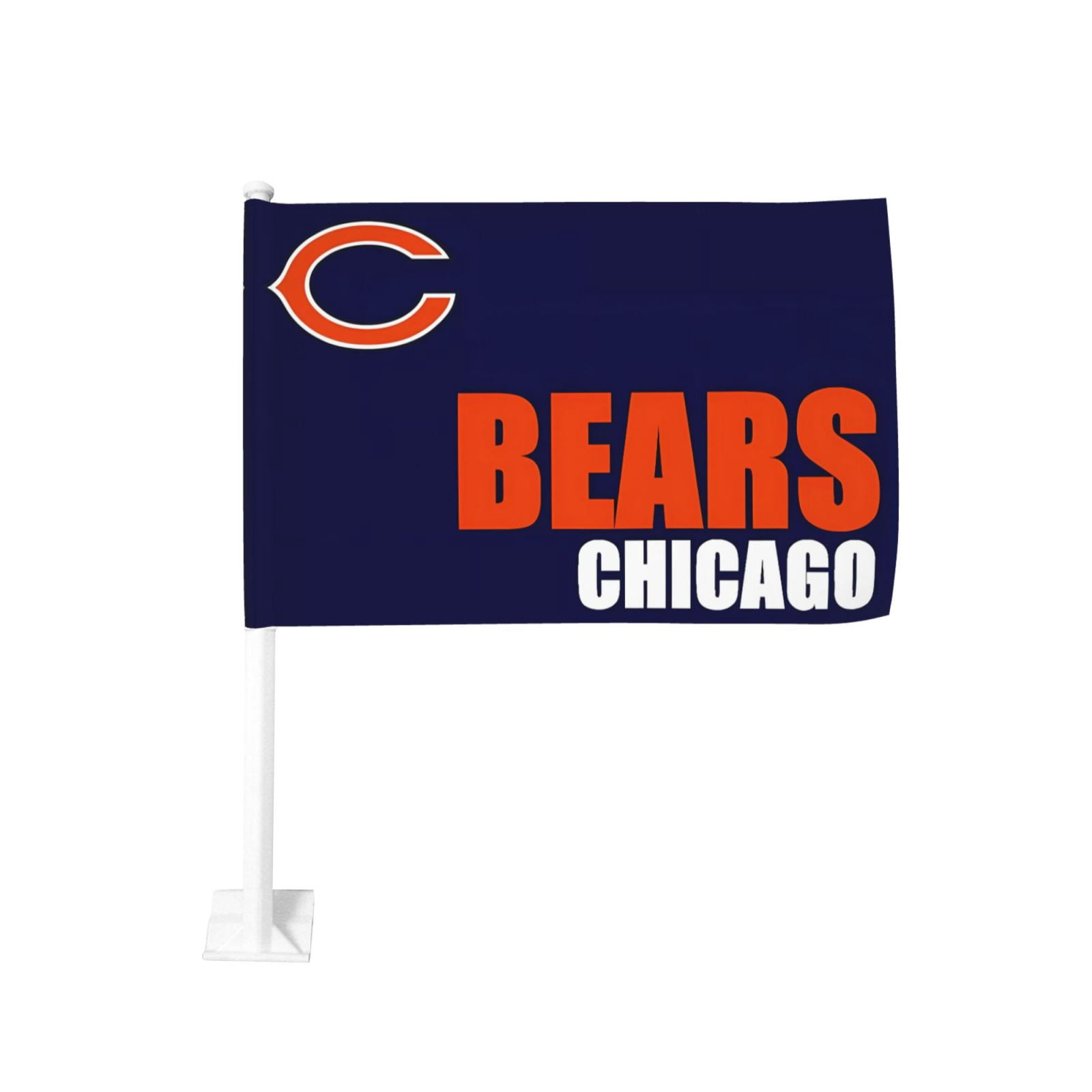 Chicago Football Themed Team 12x18 inch Car Flag, Fan Support Flag For ...