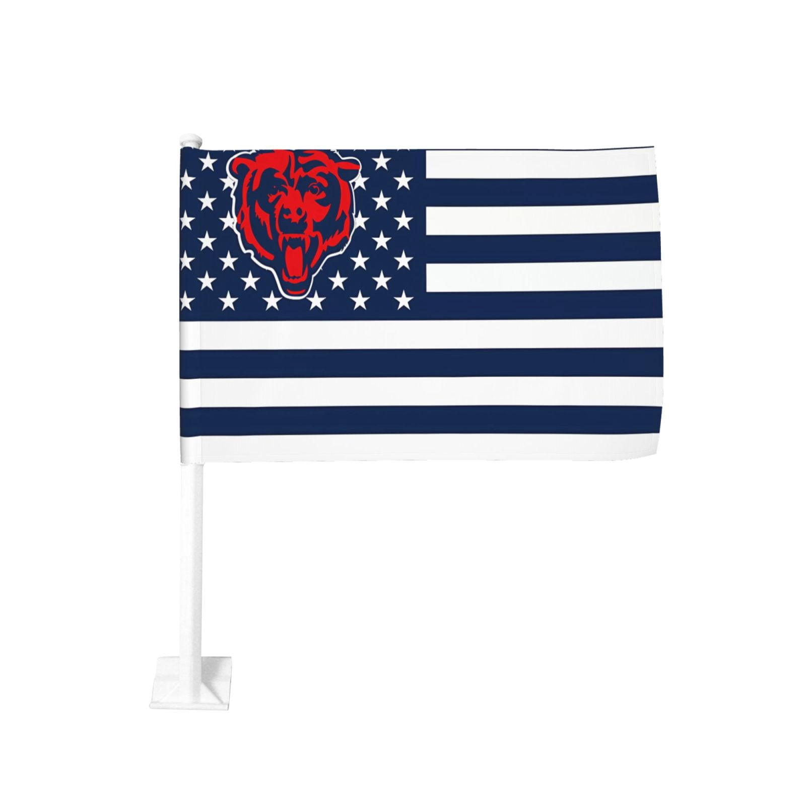 Chicago Football Themed Team 12x18 inch Car Flag, Fan Support Flag For ...