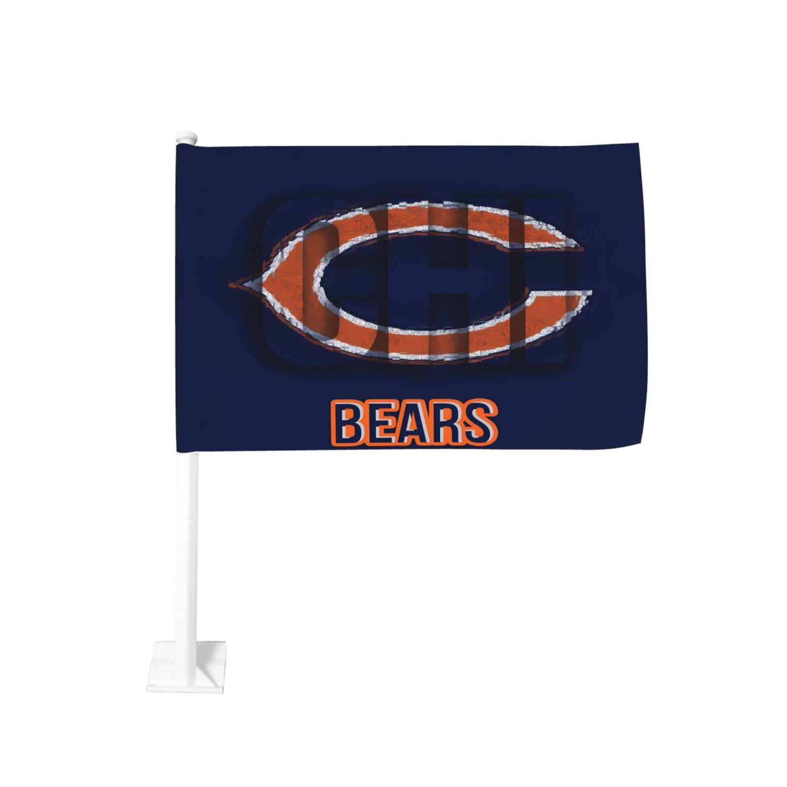 Chicago Football Themed Team 12x18 inch Car Flag, Fan Support Flag For ...