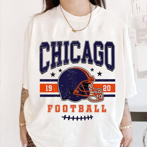 Chicago Football Vintage Sweatshirt T-Shirt,Retro Chicago Bear Football ...