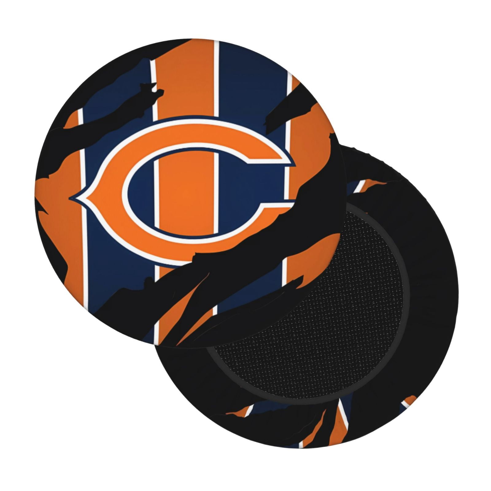 Chicago Football team themed Round Bar Stool Seat Covers, Soft And ...