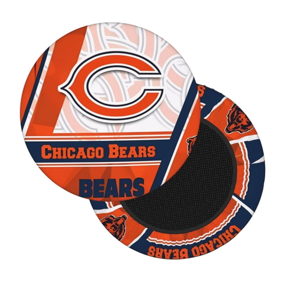 Chicago Football team themed Round Bar Stool Seat Covers, Soft And ...