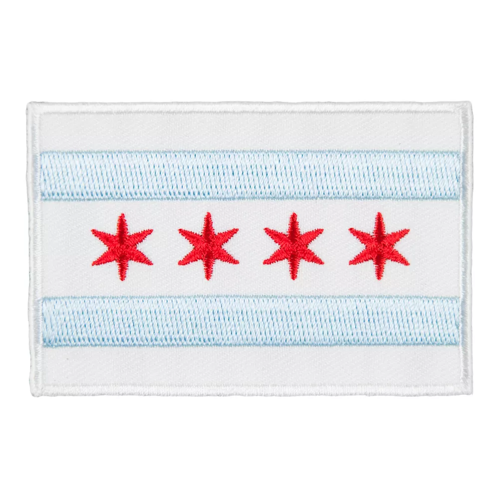 Chicago Full Color Flag Patch, City Flag Patches - Walmart.com