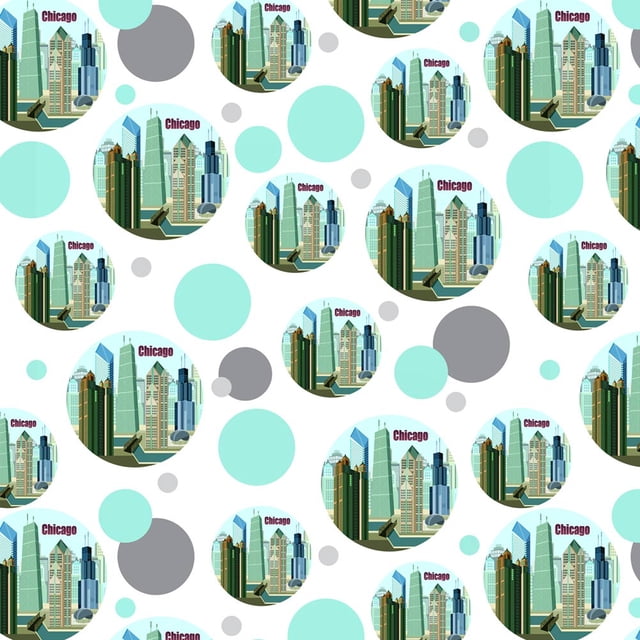 Chicago Hancock Building Willis Tower Premium Gift Wrap Wrapping Paper ...