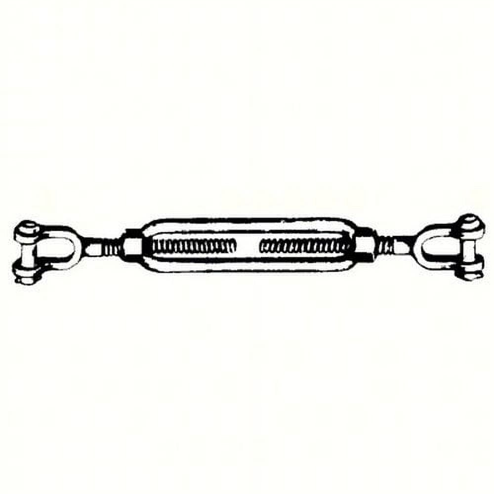 Chicago Hardware 030793; Turnbuckle J&J Galvanized 1/2In X 12 - Walmart.com