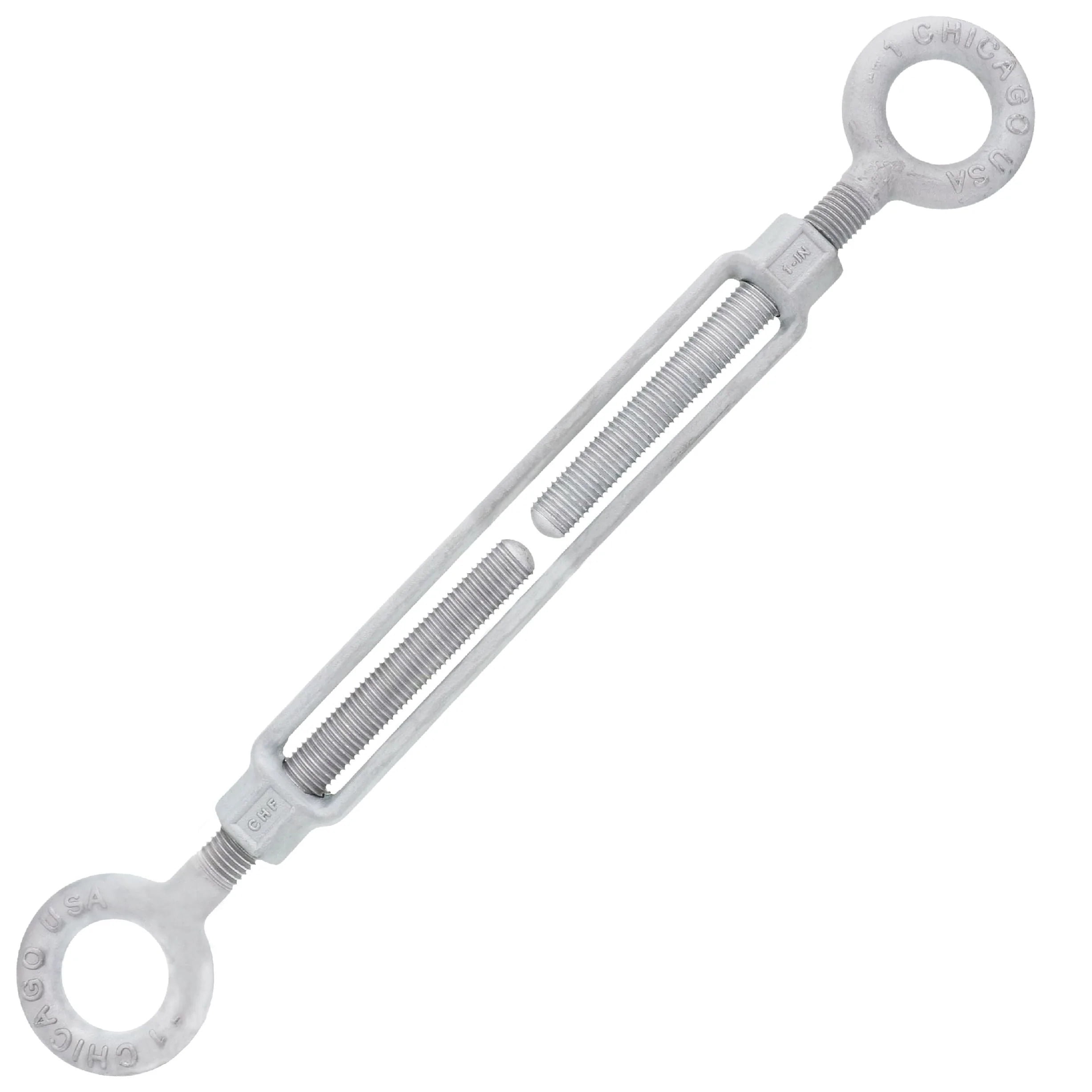 Chicago Hardware Hot Dip Galvanized Eye x Eye Turnbuckles - Walmart.com
