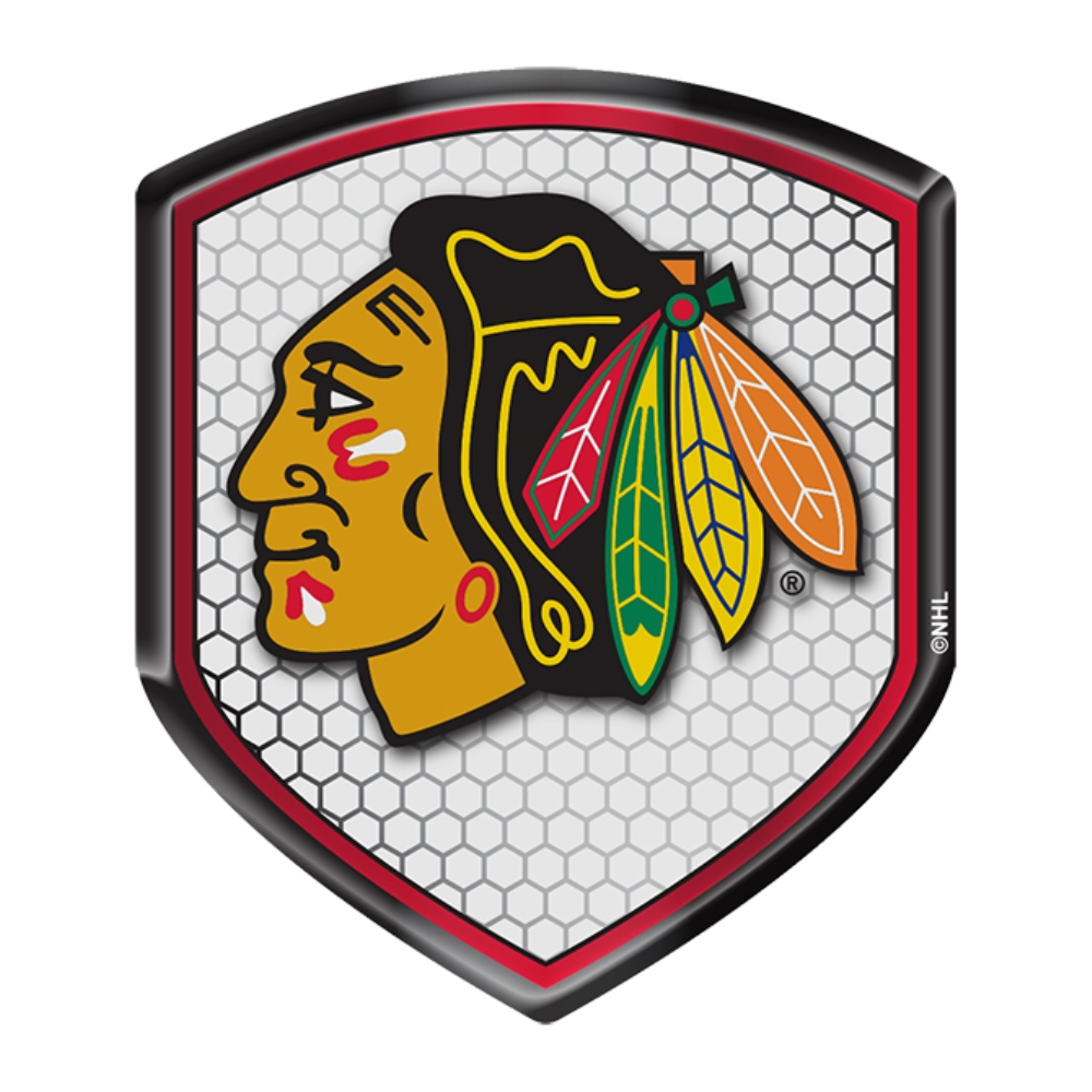 Chicago Hockey Blackhawks Reflector Shield Emblem - Peel & Stick Decal ...