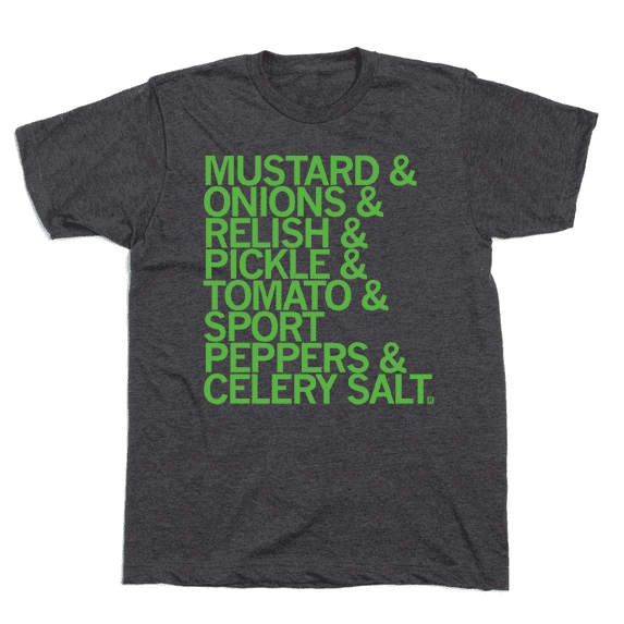 Chicago Hotdog Graphic Tee TShirt Gift - Walmart.com
