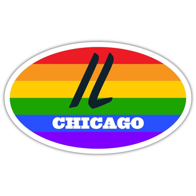 Chicago IL Illinois Cook County Rainbow Pride Flag 6 Stripes Pride Flag ...