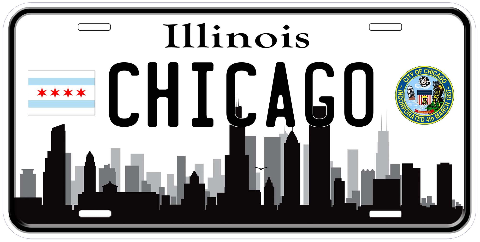 Chicago License Plate