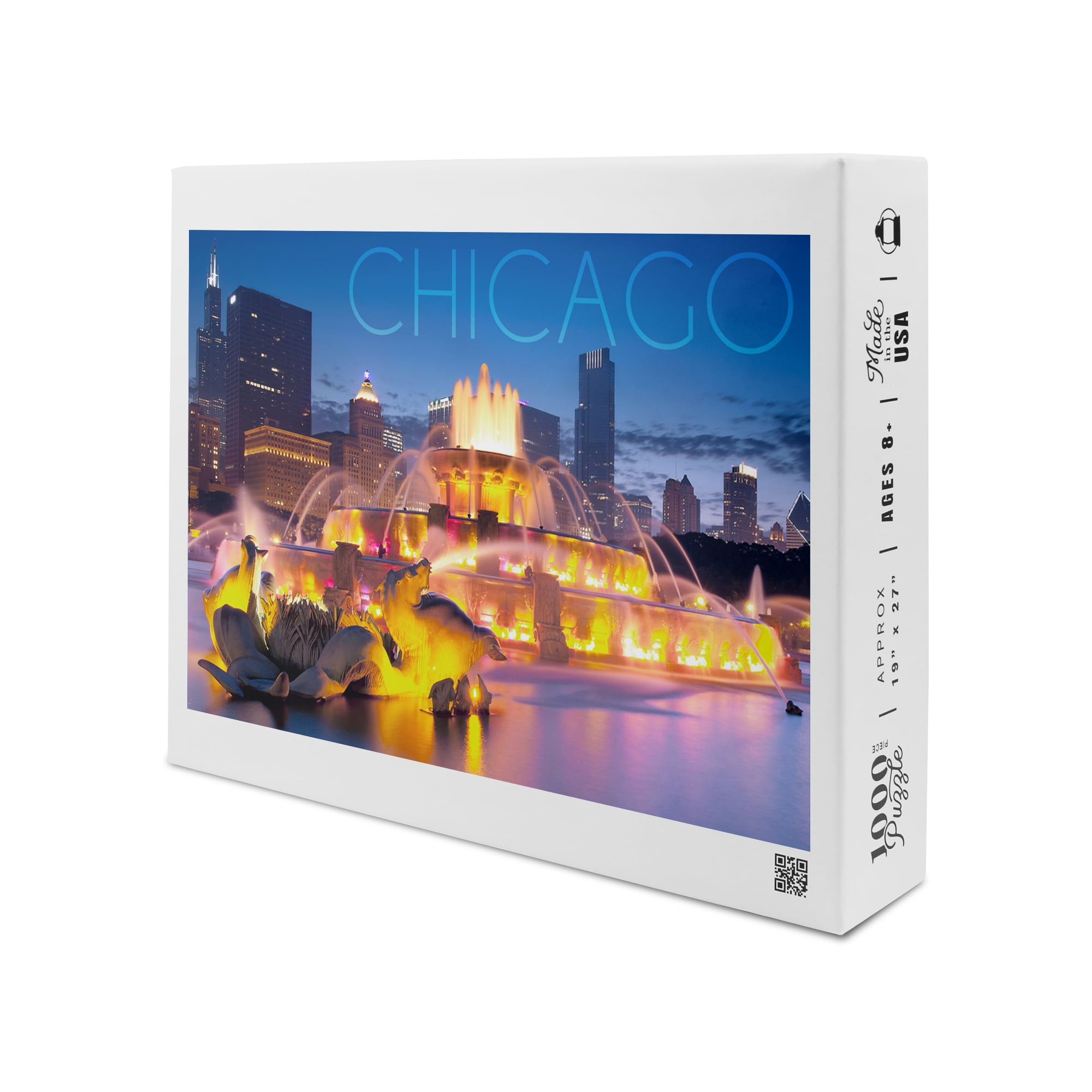 Chicago, Illinois, Buckingham Fountain (1000 Piece Puzzle, Size 19x27 ...