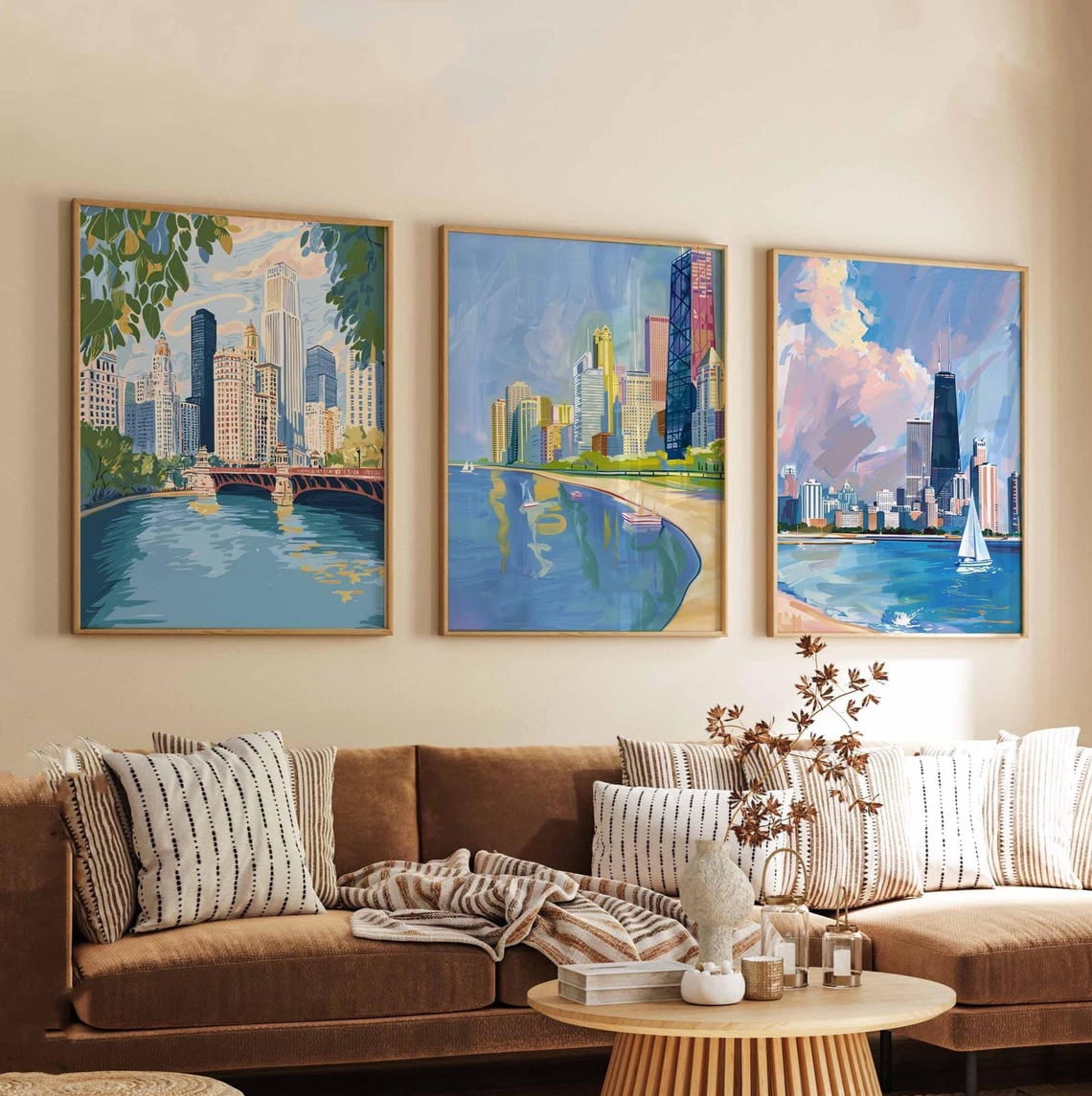 Chicago Illinois Chicago Illinois Chicago City Chicago Skyline Wall Art ...