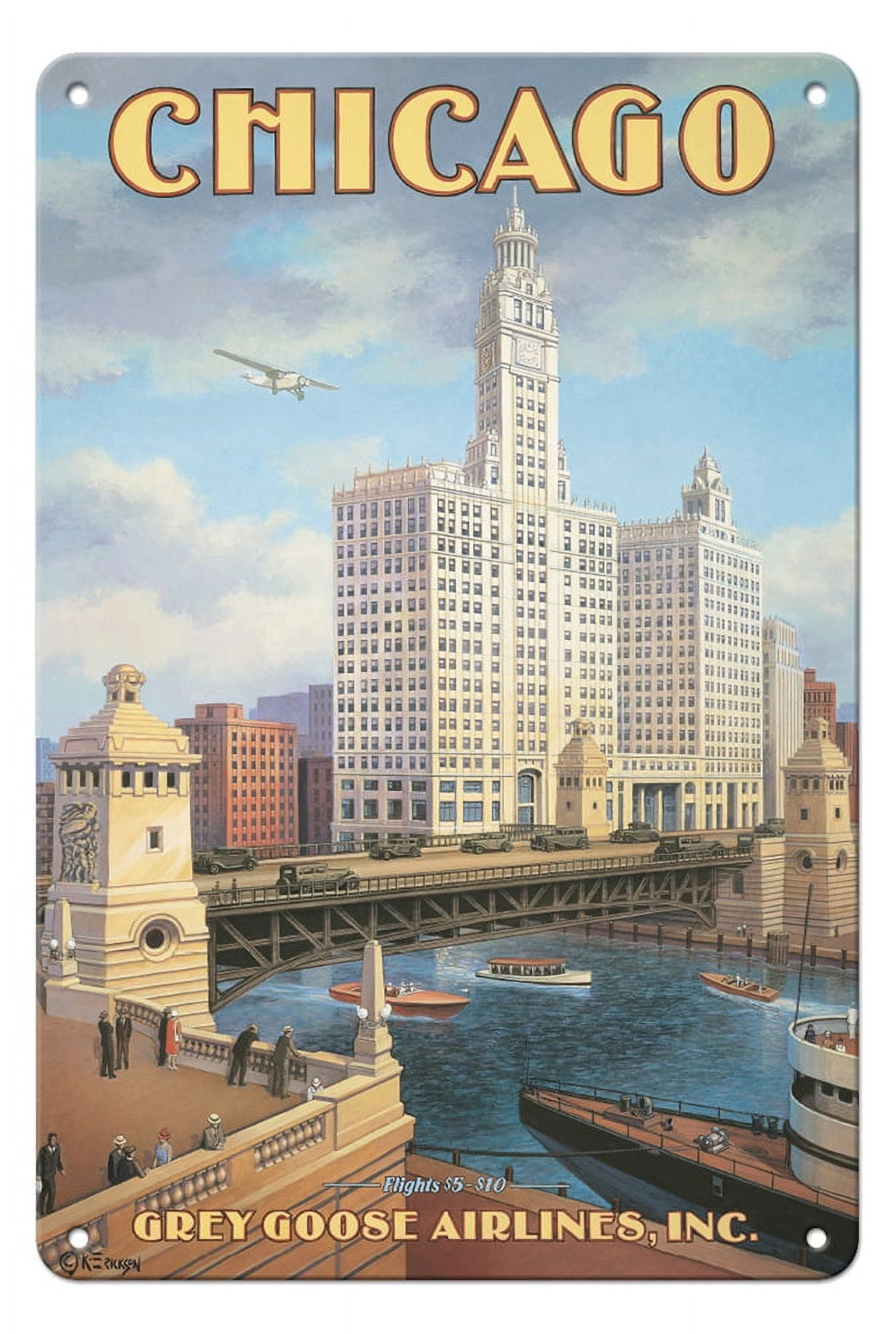 Chicago Illinois - DuSable Bridge (Michigan Avenue Bridge) - Grey Goose ...