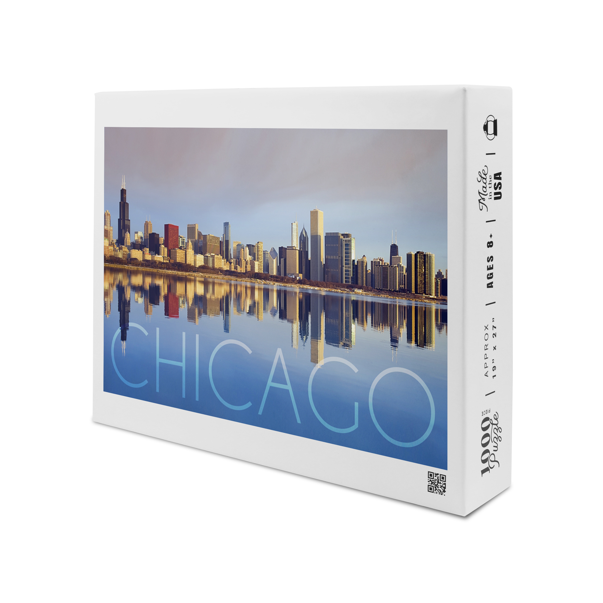 Chicago, Illinois, Skyline at Day (1000 Piece Puzzle, Size 19x27 ...