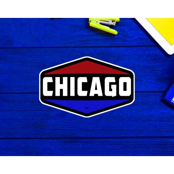 Chicago Illinois Sticker Decal Phone Decal Water Bottle Stickers Car ...