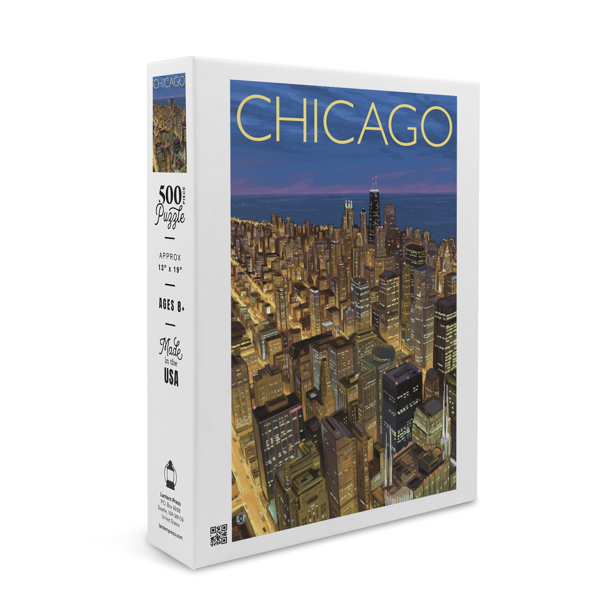 Chicago, Illinois, View from Tower Skydeck (19x27 inches, Premium 500 ...