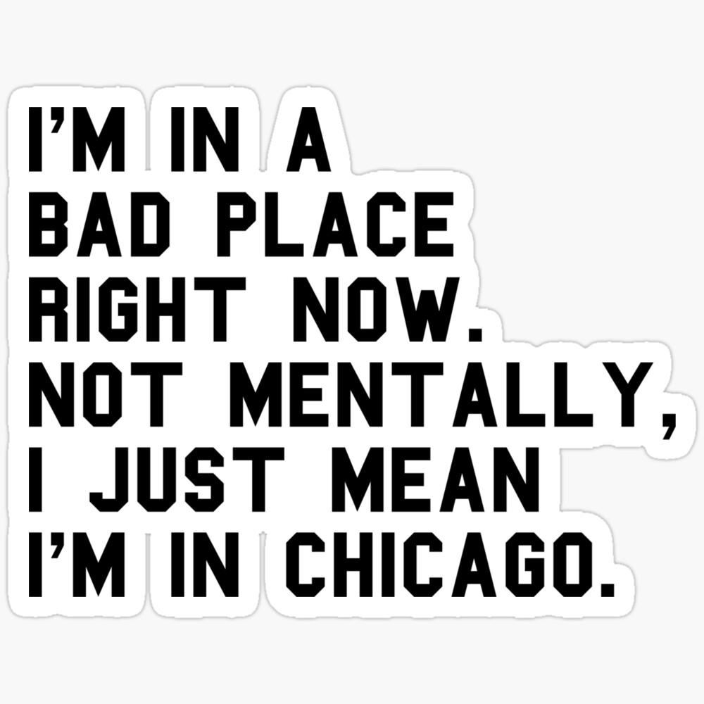 Chicago Insult Stickerphone Decal Water Bottle Stickers, Vinyl Stickers ...